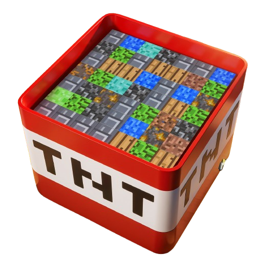 300szt Klocki Magnetyczne Pudełko TNT MINECRAFT BOX-SKLEP